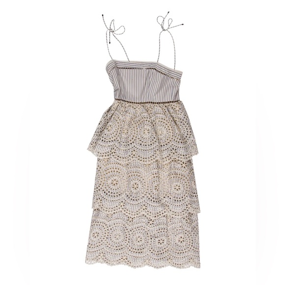 Zimmermann | Dresses | Zimmermann Aline Lace Pattern Midi Dress | Poshmark